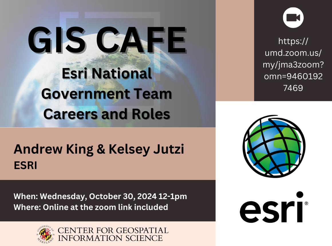 GIS CAFE: ESRI Roles and Career Opportunities | CGIS l Center for ...